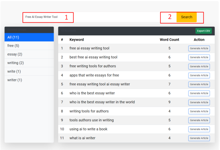 Google Auto Suggest Keyword Generator Tool