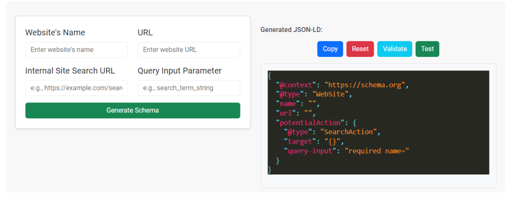 Website Schema Generator | Create Structured Data